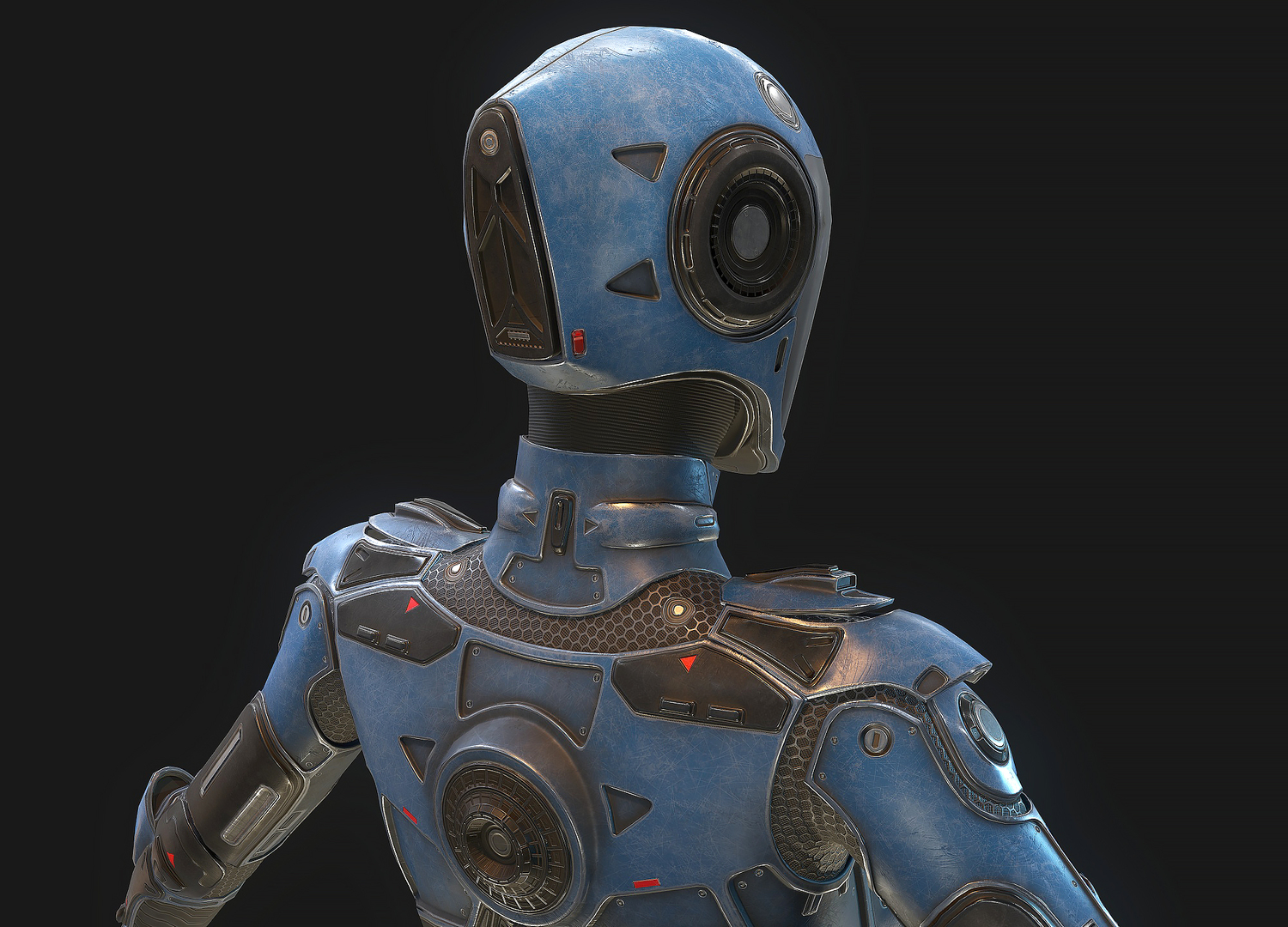 Female cyborg 3D model - TurboSquid 1377456