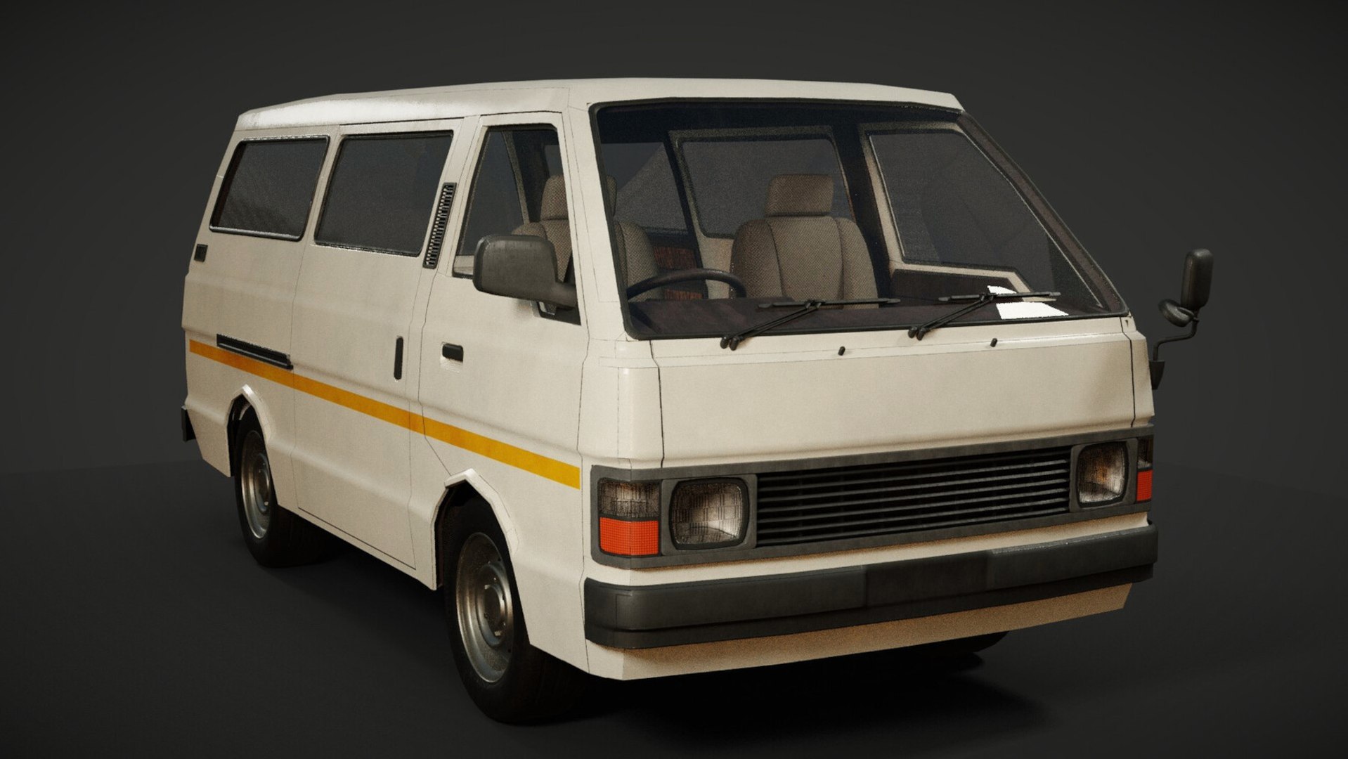 3D Toyota Hiace Van Model - TurboSquid 2087860