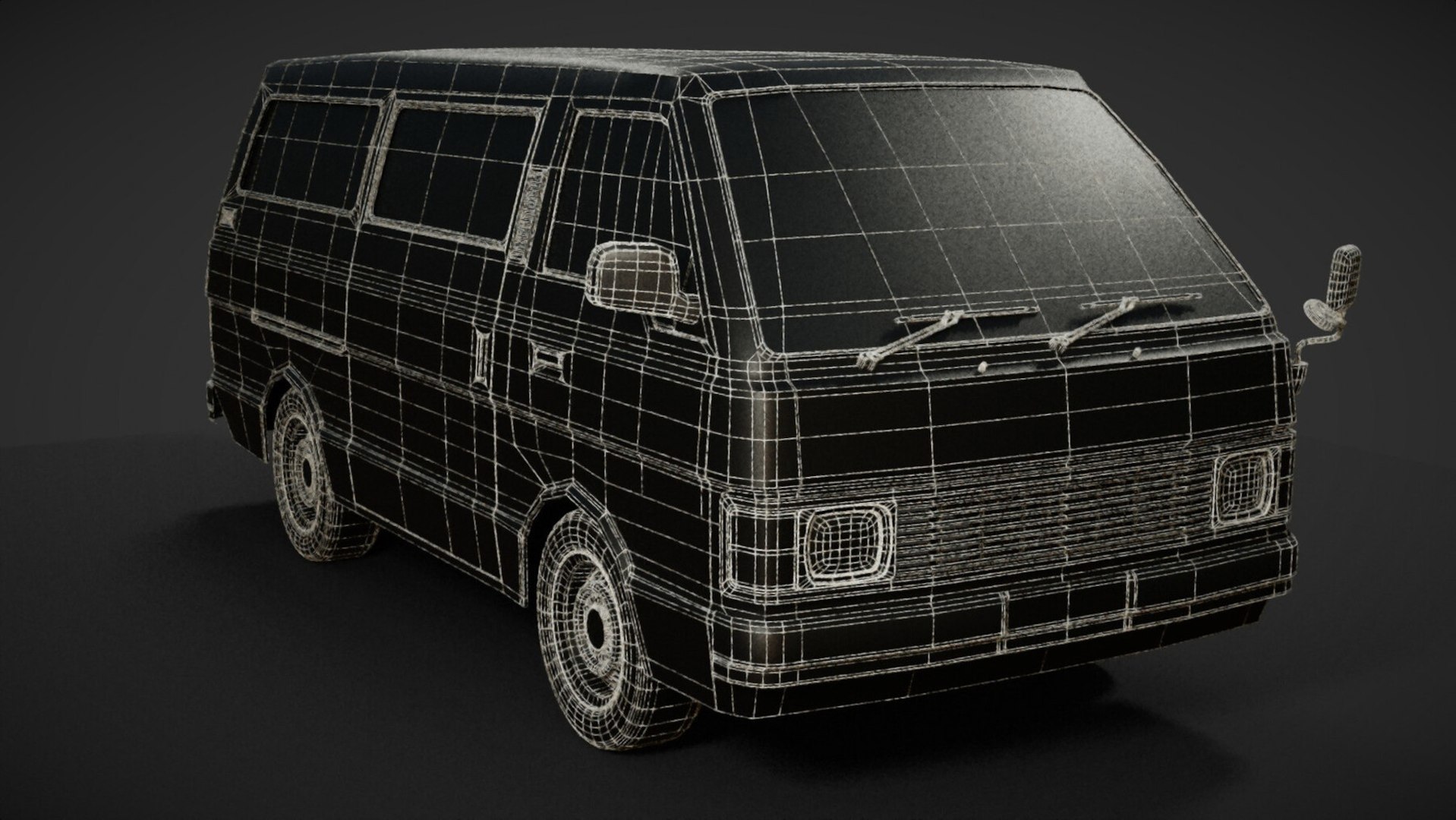 3D Toyota Hiace Van Model - TurboSquid 2087860