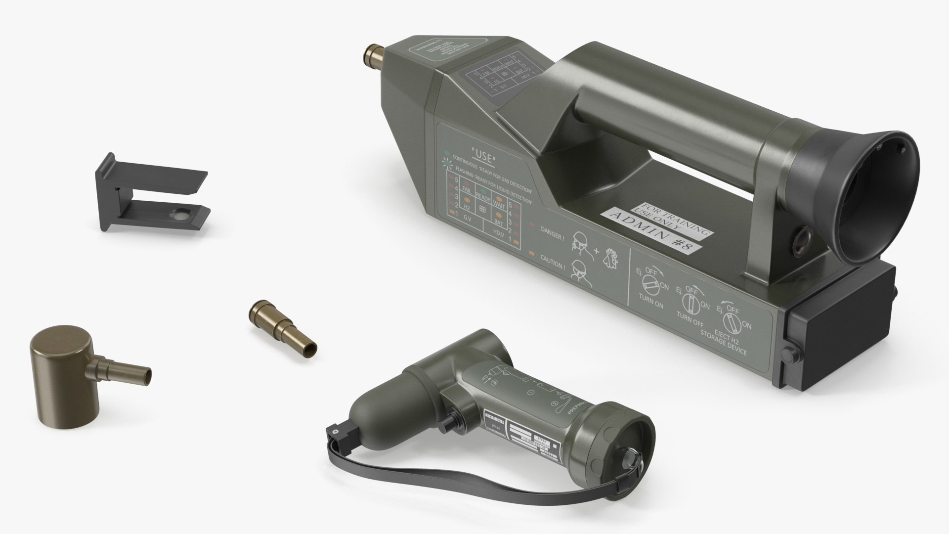 PROENGIN AP2C Chemical Agent Detector With Adapter Set 3D - TurboSquid ...