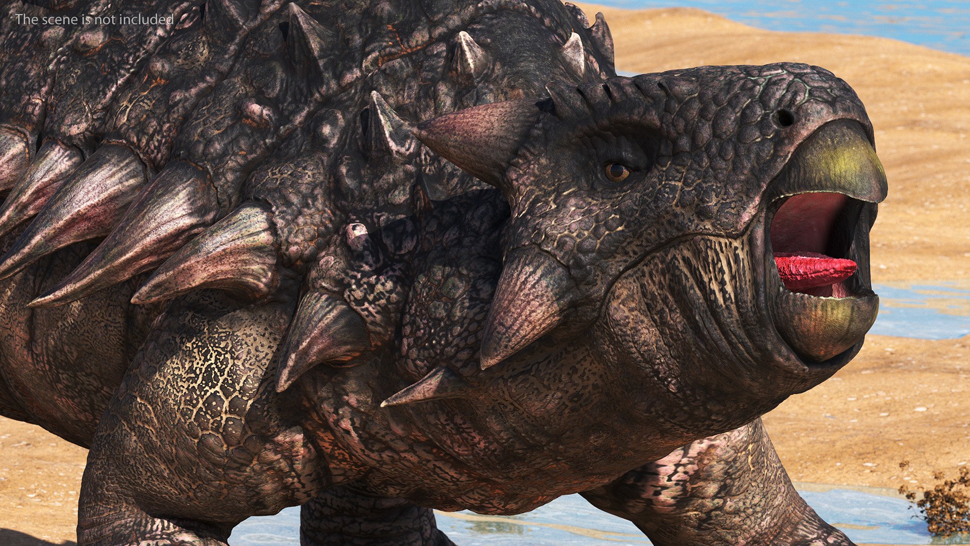 Ankylosaurus Tropical In Attack Pose 3D Model - TurboSquid 2170448