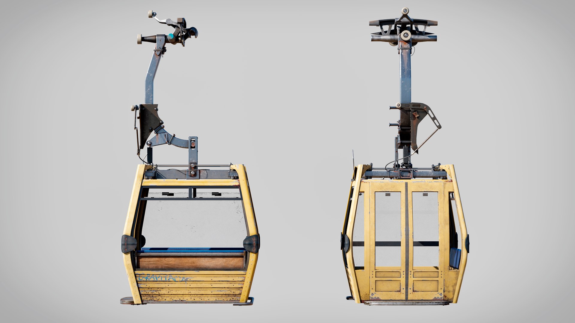 3D Animated Cable Car Realtime Model - TurboSquid 2319513