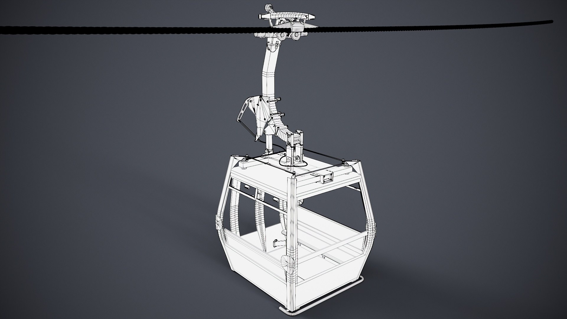 3D Animated Cable Car Realtime Model - TurboSquid 2319513