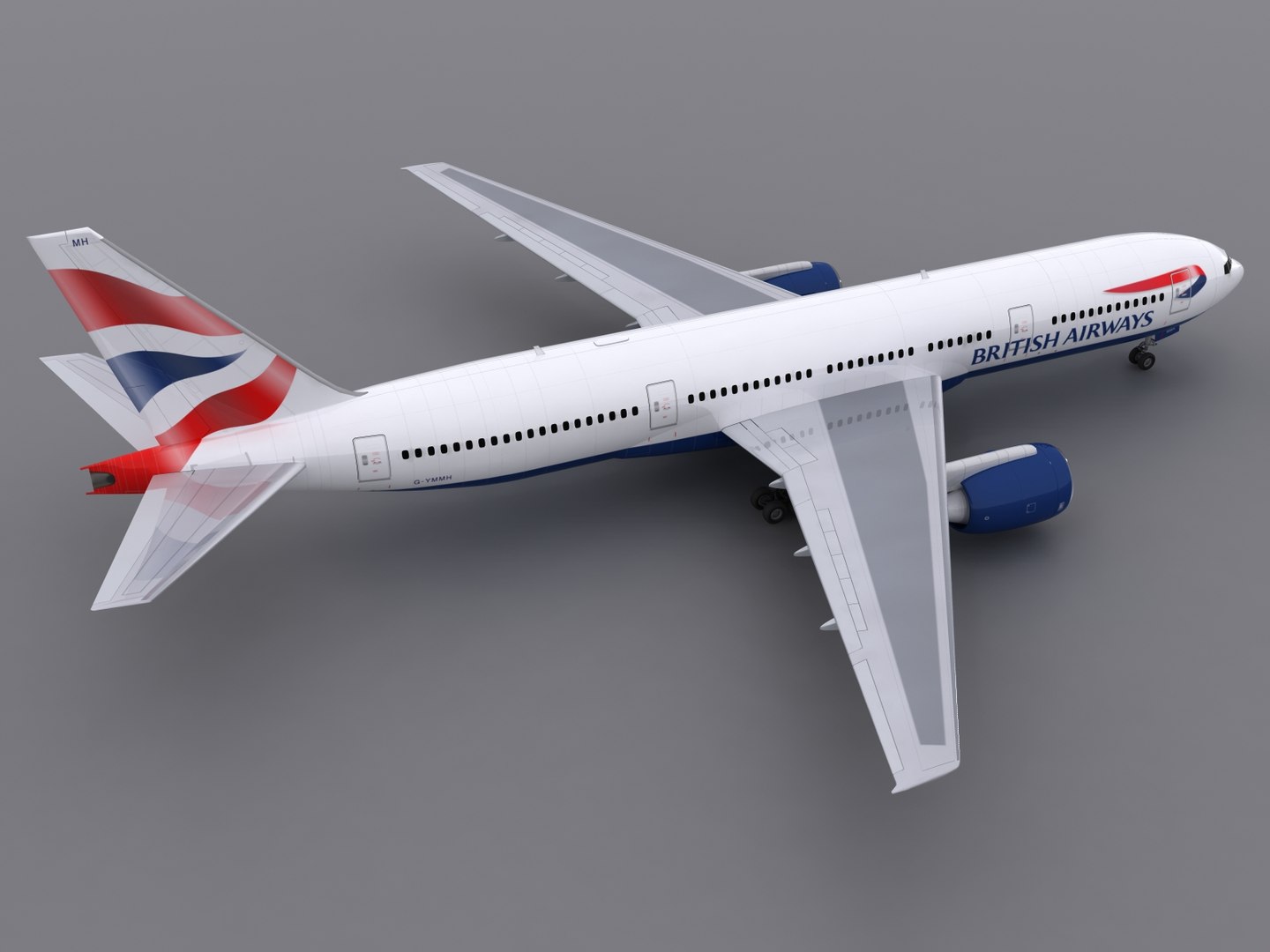 3d Model Aircraft British Airways