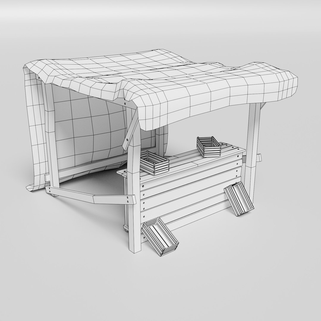Medieval Market Marketplace 3D Model - TurboSquid 1639530