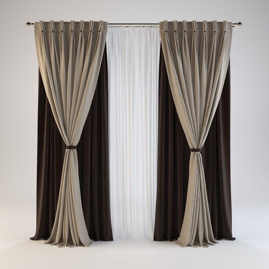 Curtain 3D Model - TurboSquid 1181165