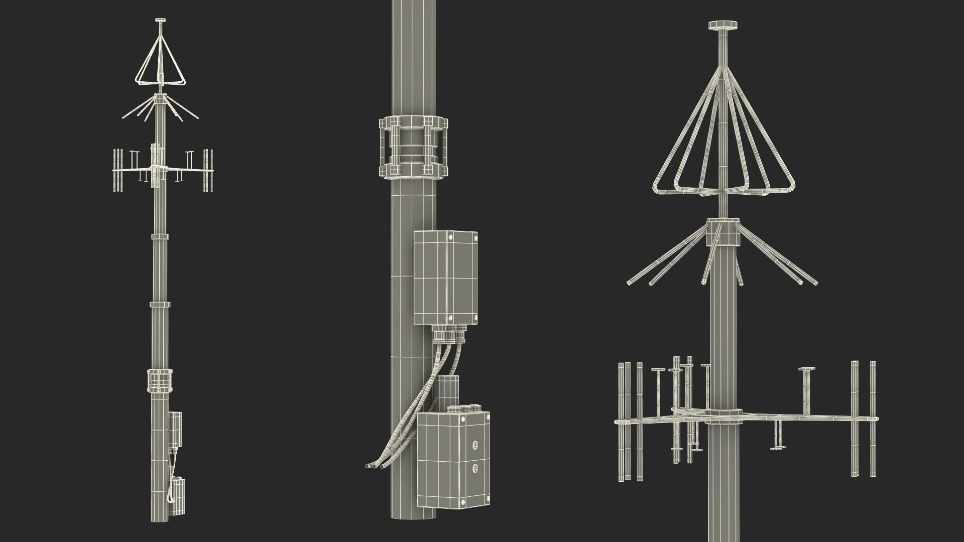 Free 3D Telescopic Antenna Mast - TurboSquid 1586254