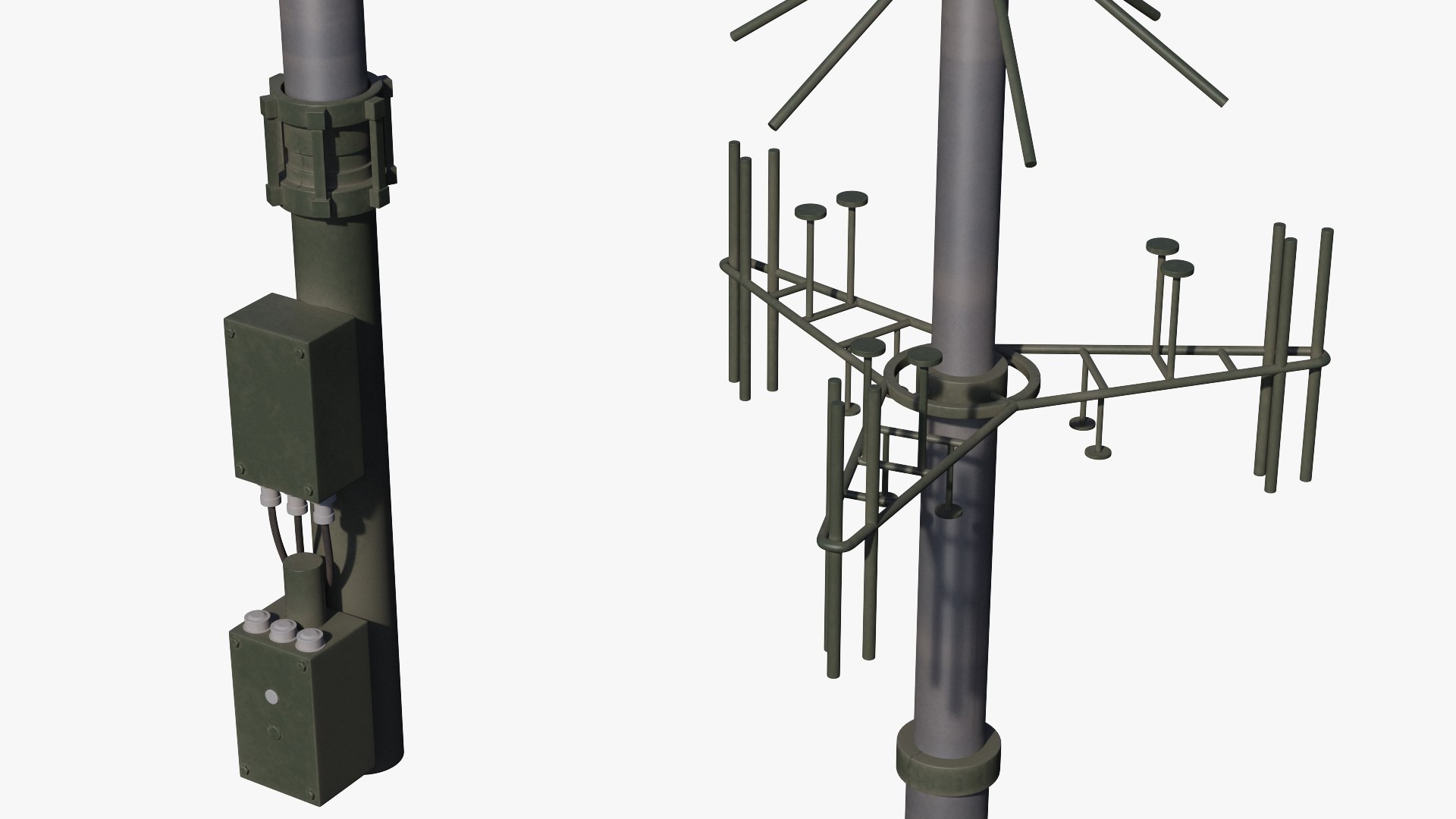 Free 3D Telescopic Antenna Mast - TurboSquid 1586254