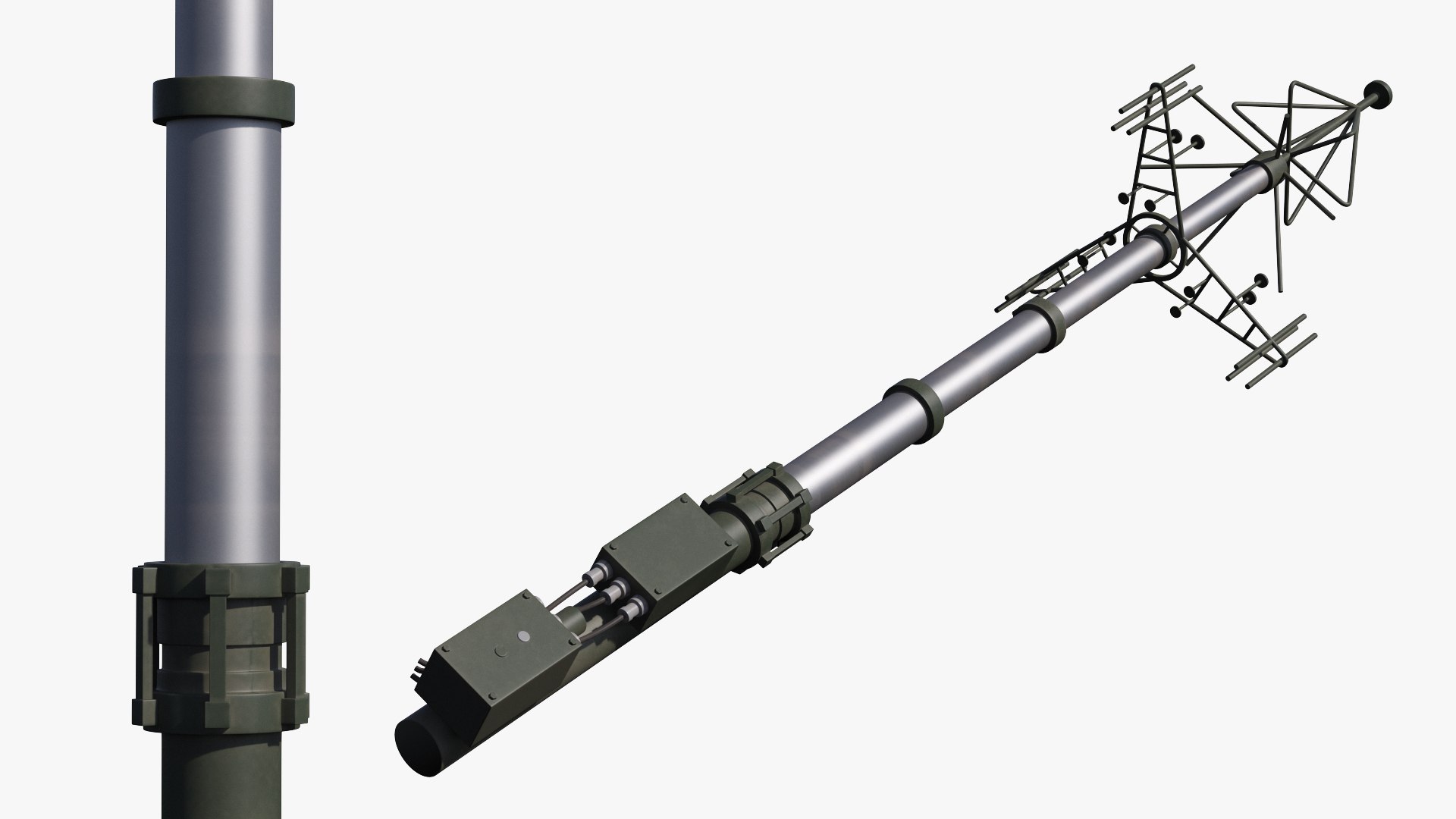 Free 3D Telescopic Antenna Mast - TurboSquid 1586254