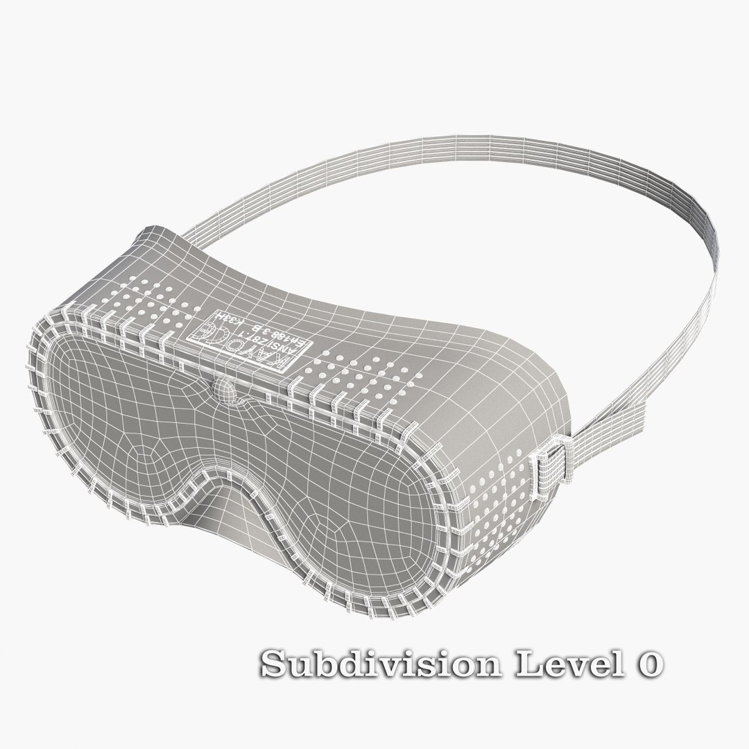 3D Model Safety Goggles - TurboSquid 1180250