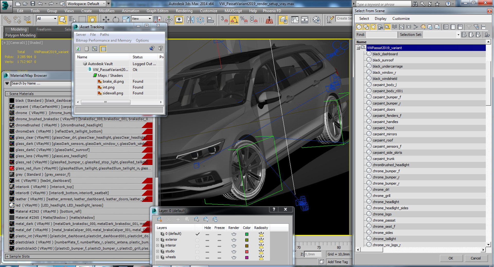 Passat 2020 variant 3D model - TurboSquid 1409512