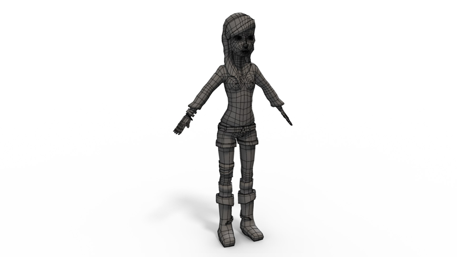 3d Character Rigged Model