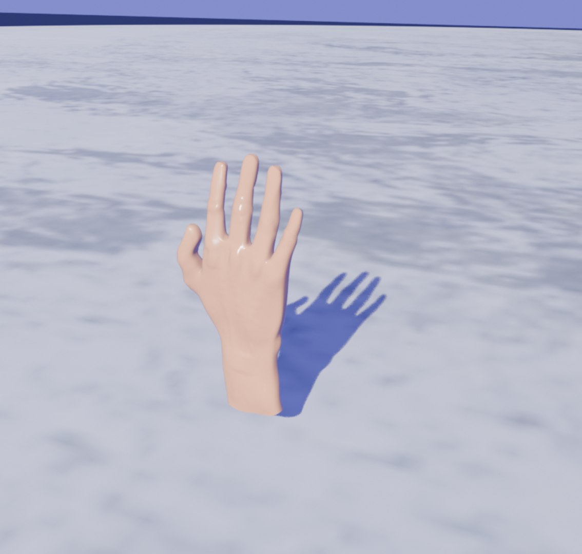 Almost Realistic Hand Model Game-ready 3D Model - TurboSquid 2357070