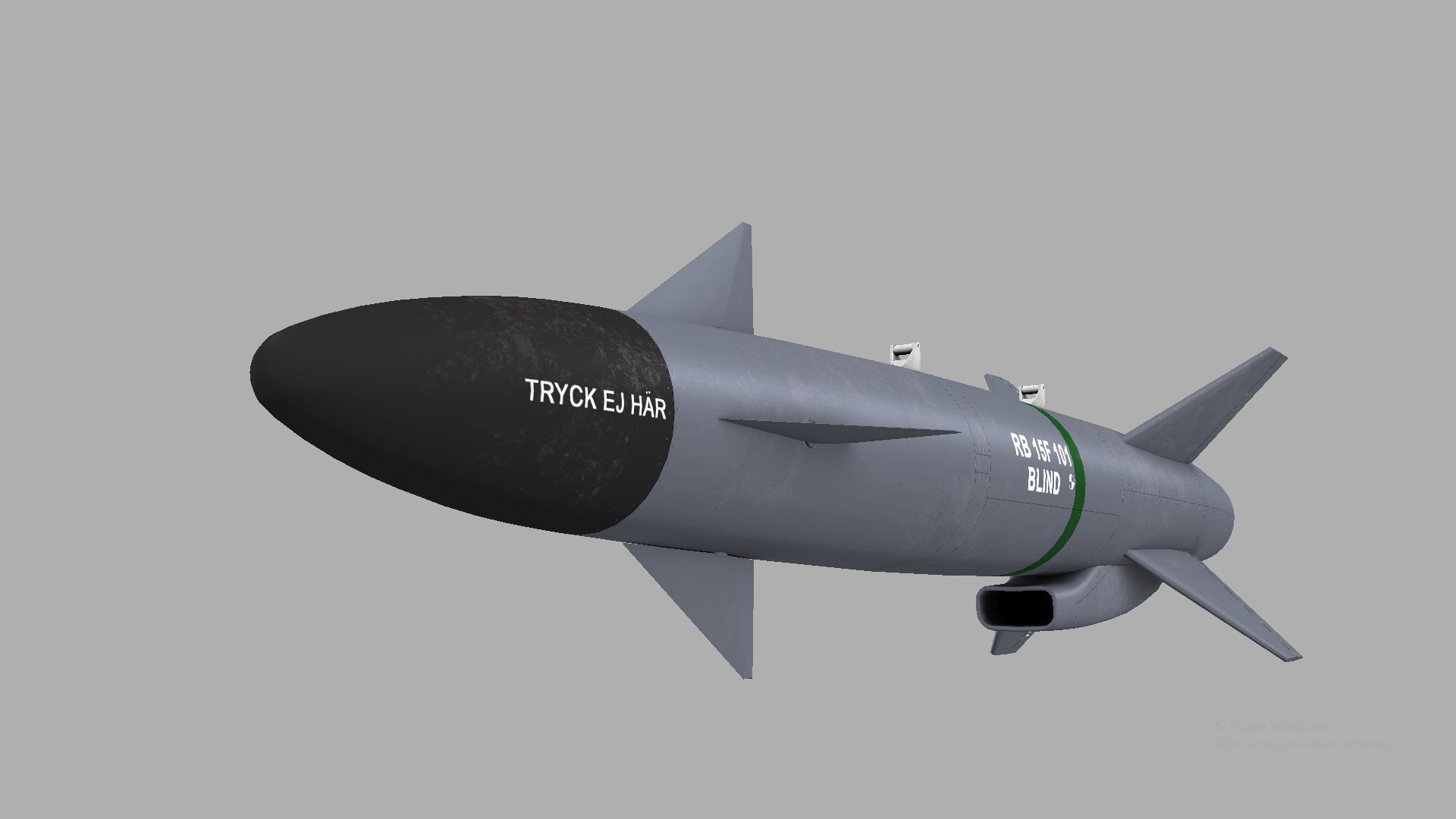 RBS 15 Mk3 Missile Model - TurboSquid 1849695