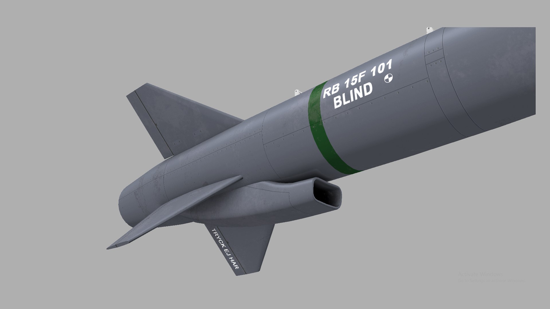 RBS 15 Mk3 Missile Model - TurboSquid 1849695