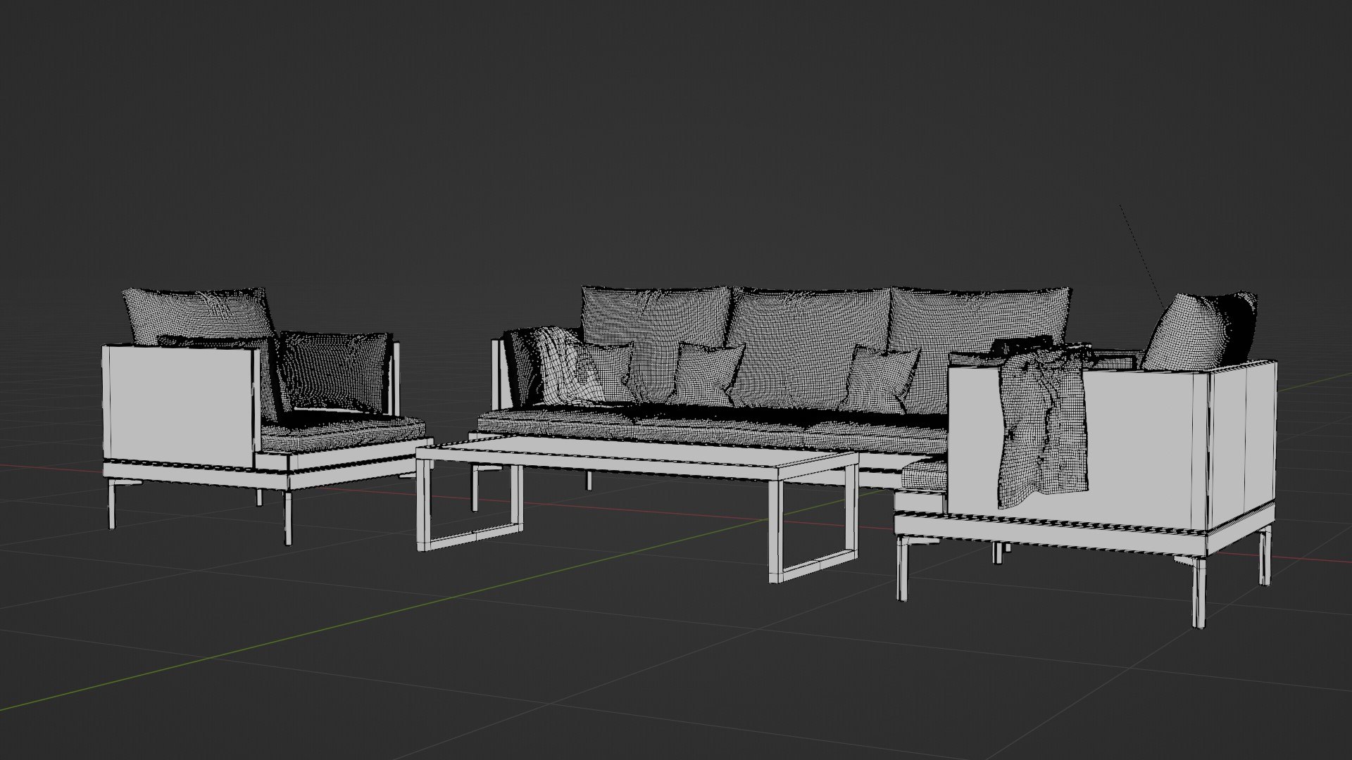 Sofa Set 3D model - TurboSquid 2158273
