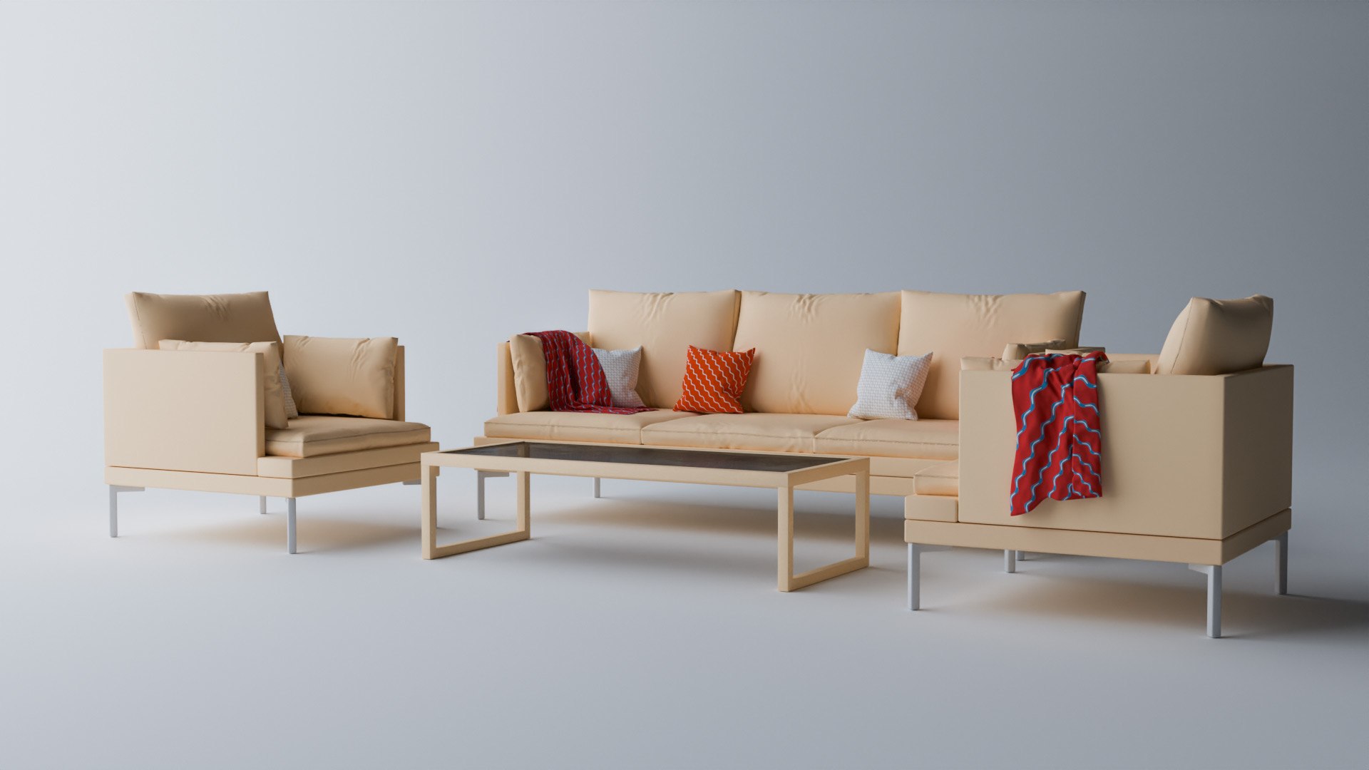 Sofa Set 3D model - TurboSquid 2158273