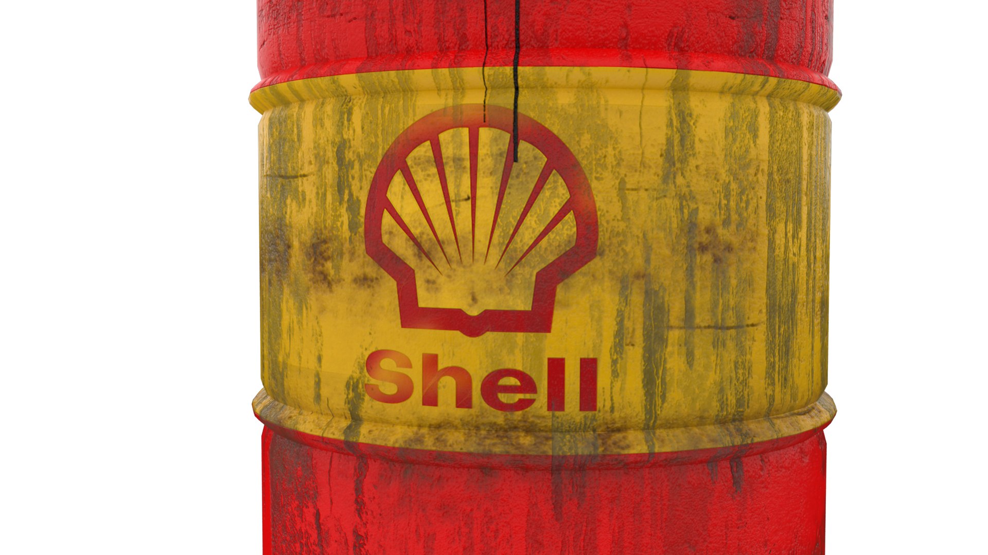 Shell oil barrel 3D model - TurboSquid 1617745