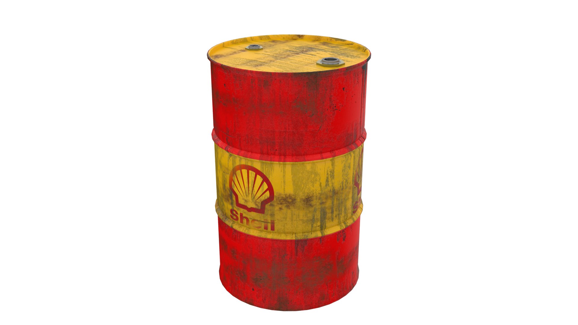 Shell oil barrel 3D model - TurboSquid 1617745