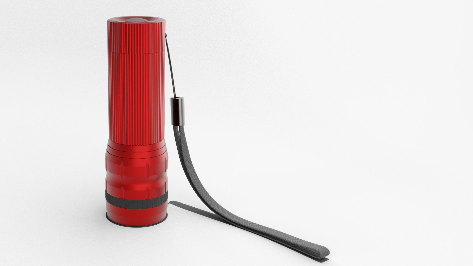 3D Flashlight Red Model - TurboSquid 1732973