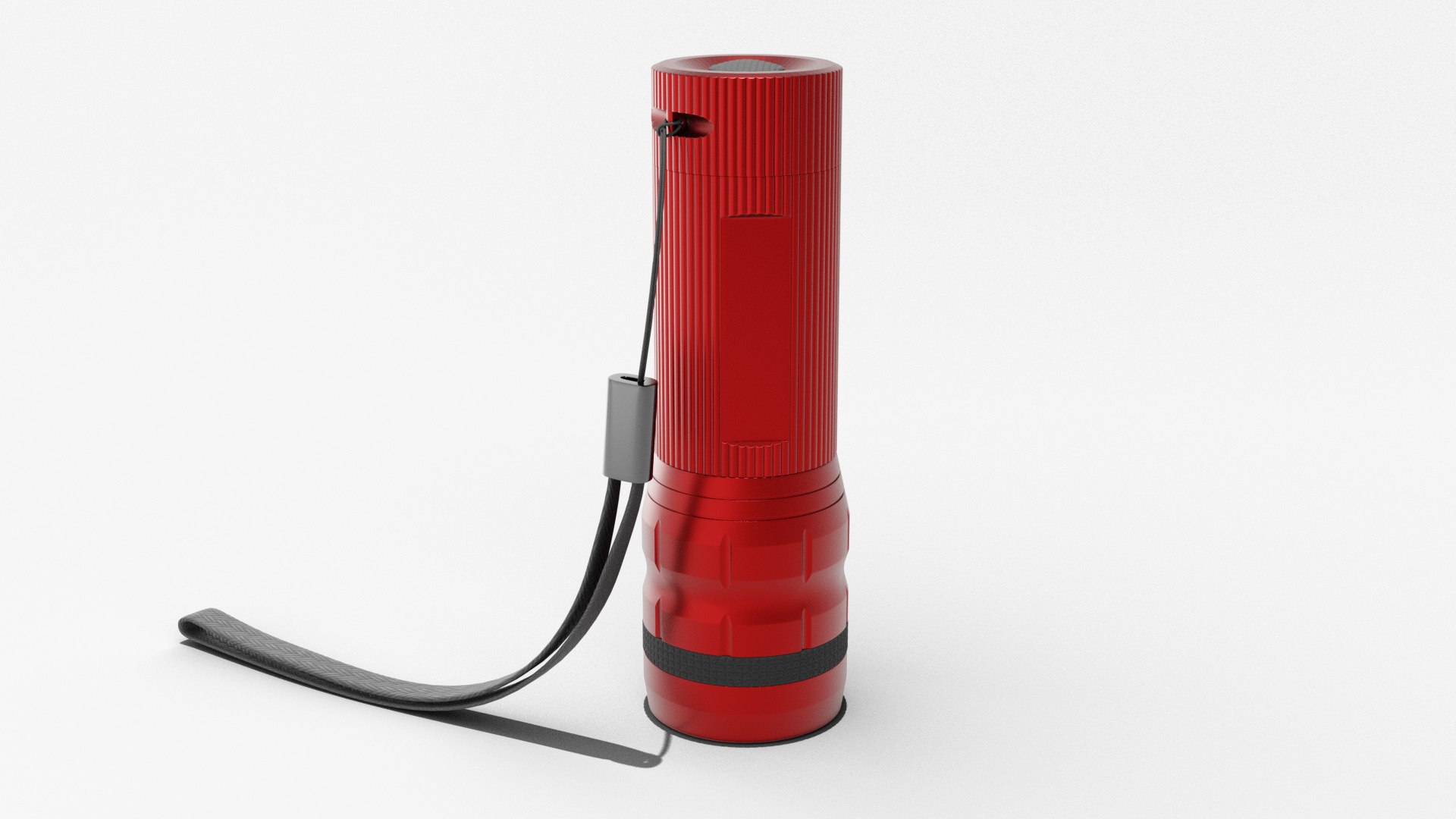 3D Flashlight Red Model - TurboSquid 1732973