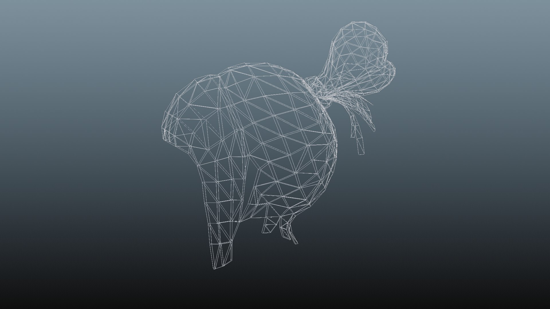 Female Hair Low Poly 3 Color 3D Model - TurboSquid 2084900