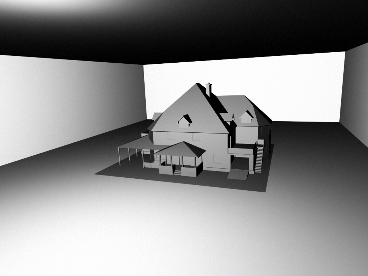 Free Simple House 3d Model