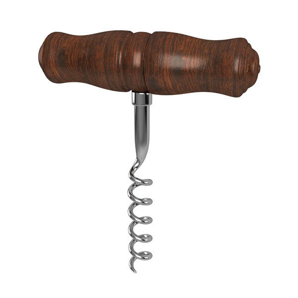 3d model corkscrew cork screw
