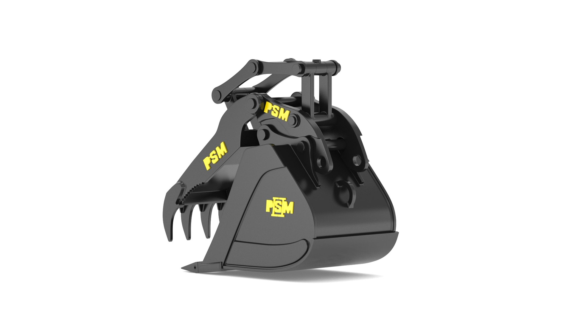 3D PSM Bucket Progressive Link Hydraulic Thumbs - TurboSquid 2240657