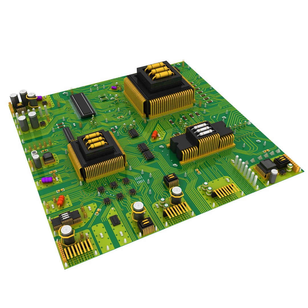 New Circuit Board 3d Model