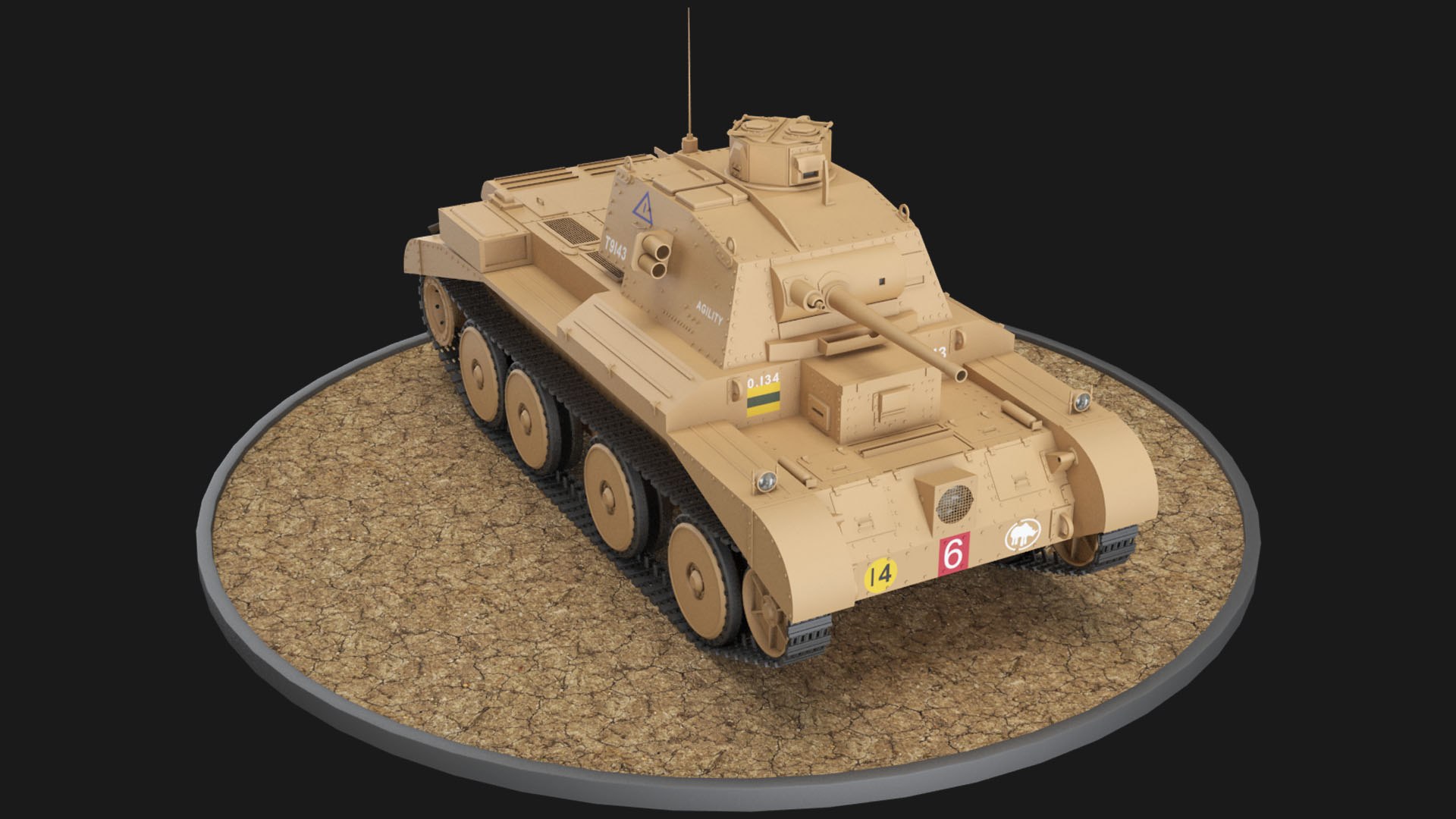 Cruiser Mark Iii A13 3D Model - TurboSquid 1602581