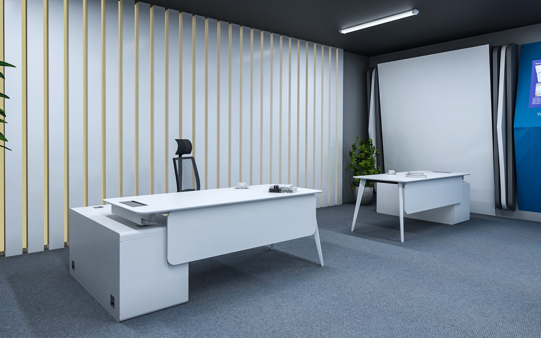 3D Collaborative Workspace Area Model - TurboSquid 2191320