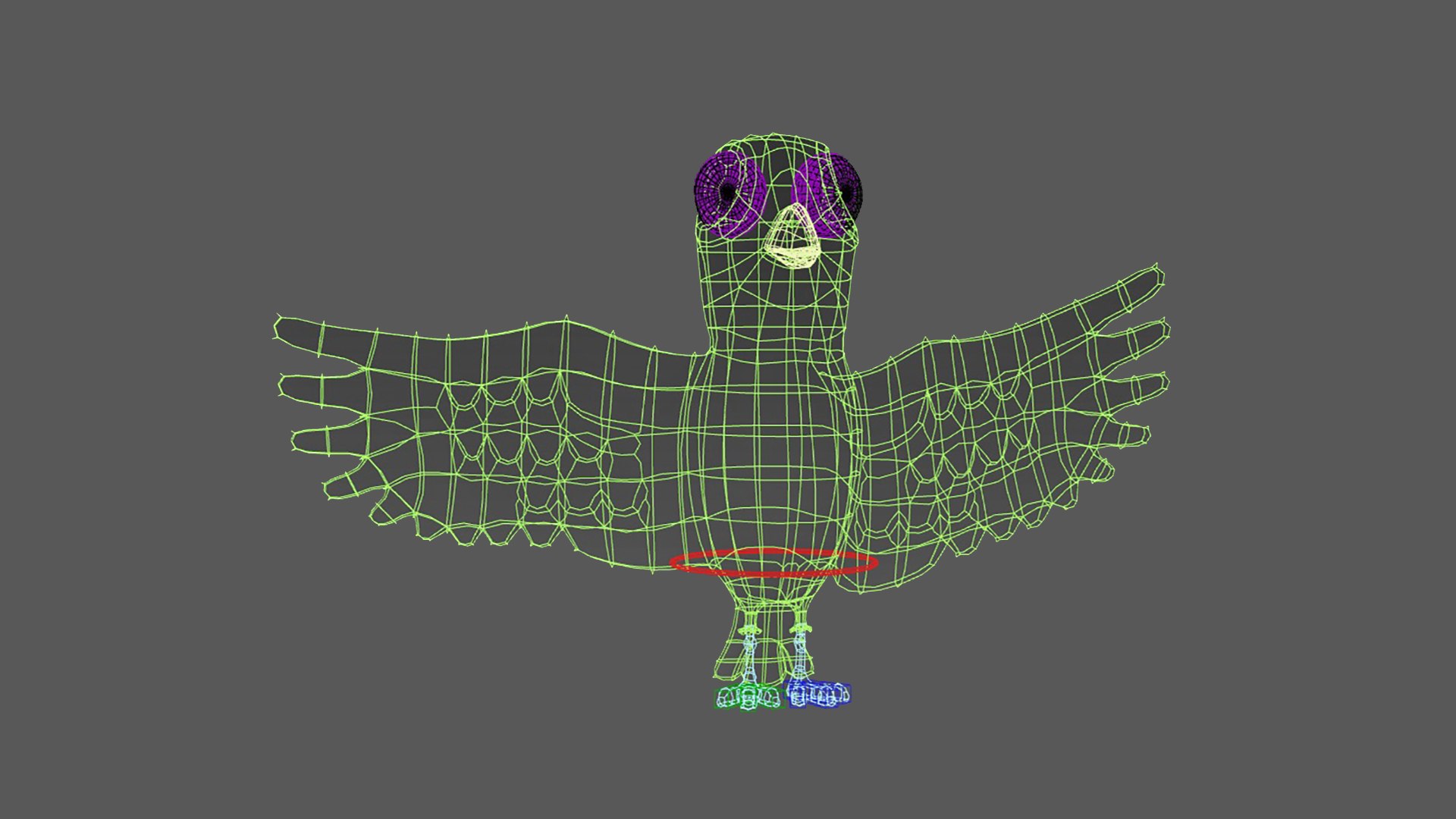 3D Cartoon Bird Rigged - TurboSquid 2211246