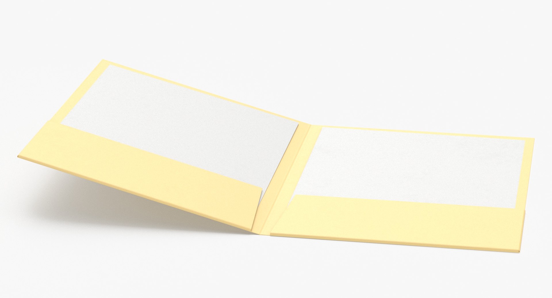 Office Stationary Folder Type 02 Different Poses Blank And Generic 3D ...