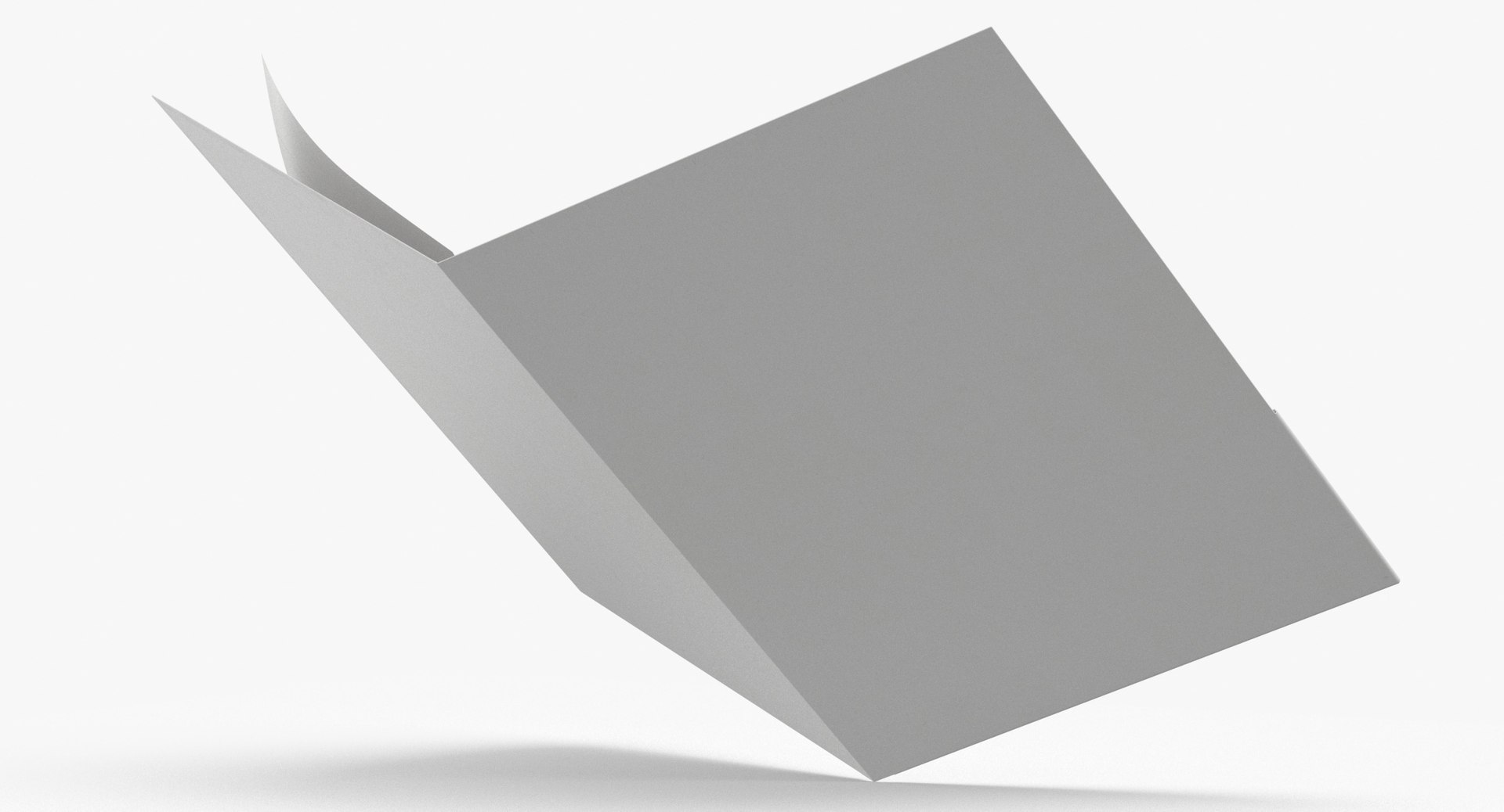 Office Stationary Folder Type 02 Different Poses Blank And Generic 3D ...