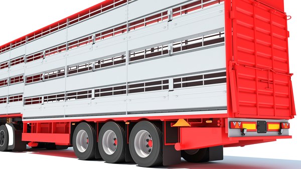 modelo 3d Camión transportador de animales - TurboSquid 2163159