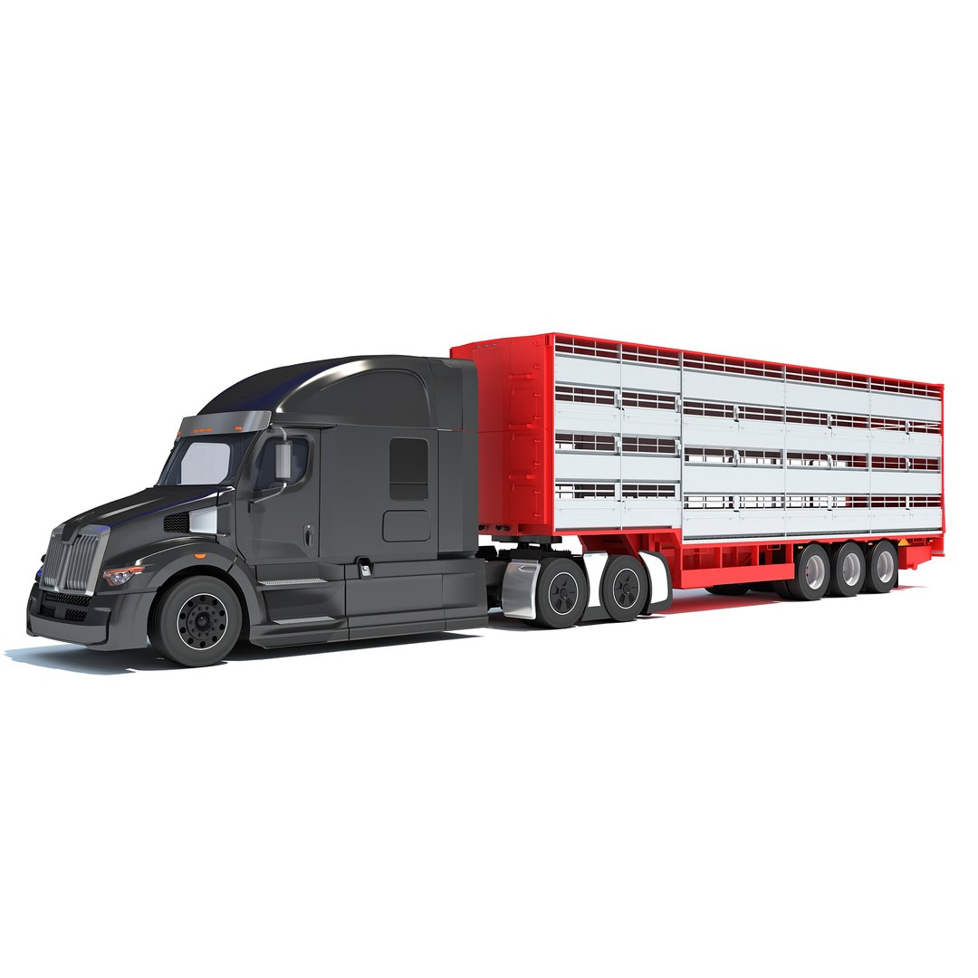 Animal Transporter Truck 3D Model - TurboSquid 2163159