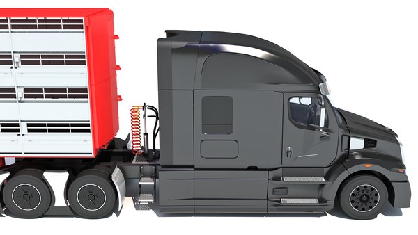 modelo 3d Camión transportador de animales - TurboSquid 2163159