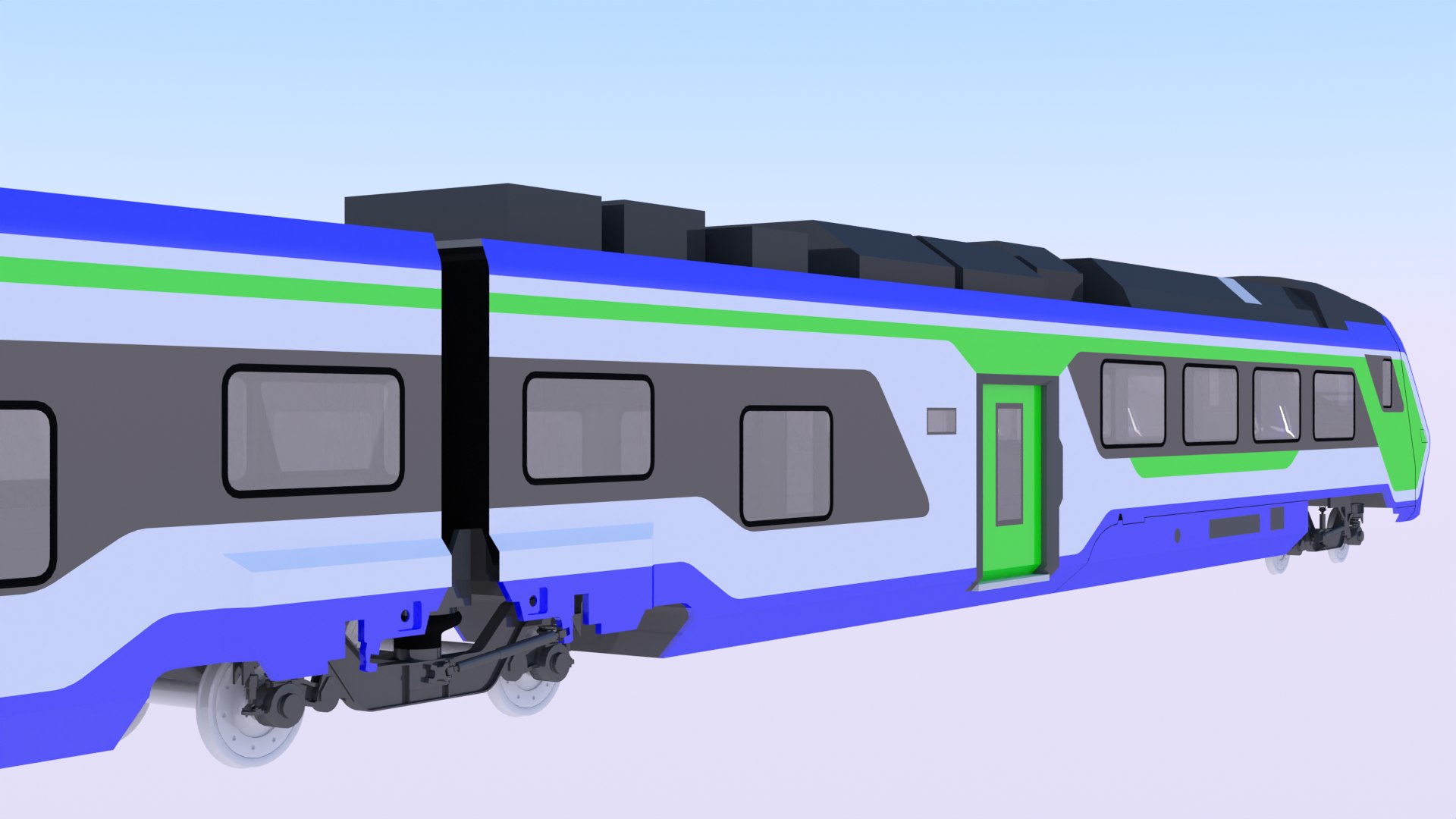 3D Hitachi HTR 412 Train Exterior - TurboSquid 2389740