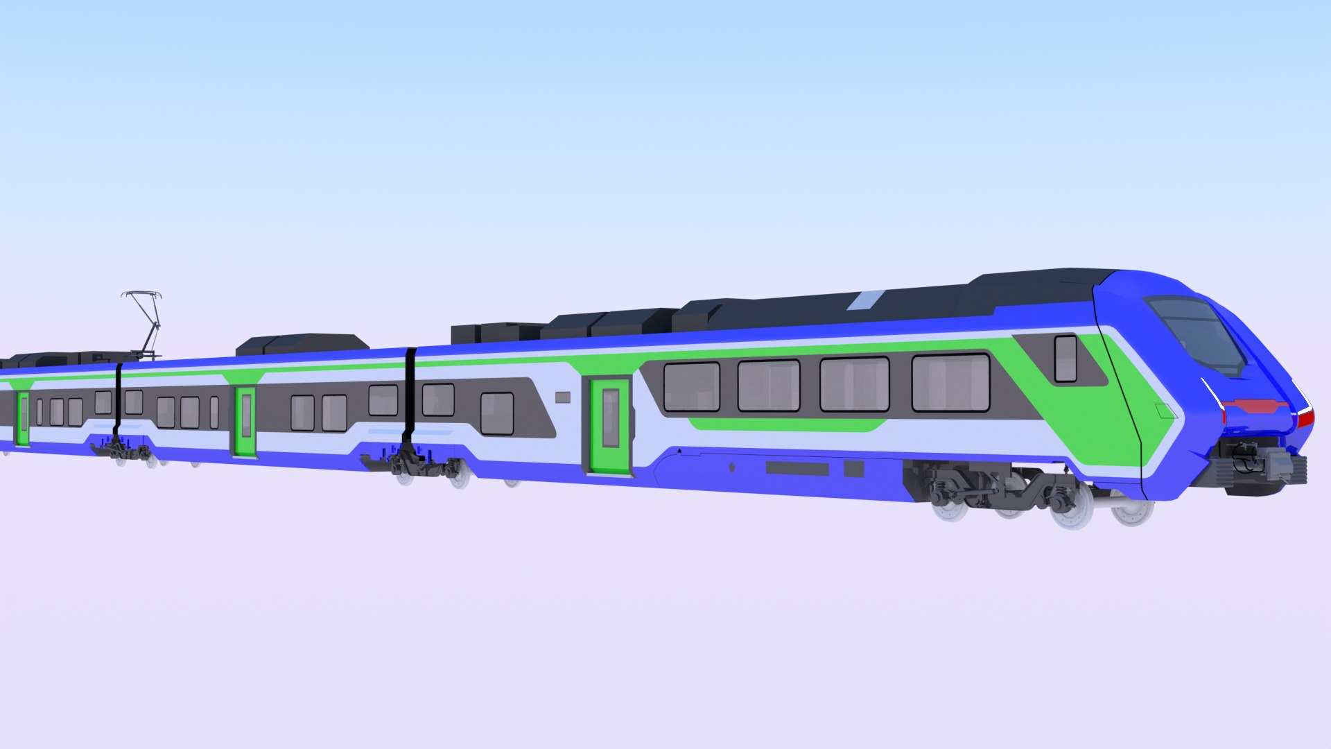 3D Hitachi HTR 412 Train Exterior - TurboSquid 2389740