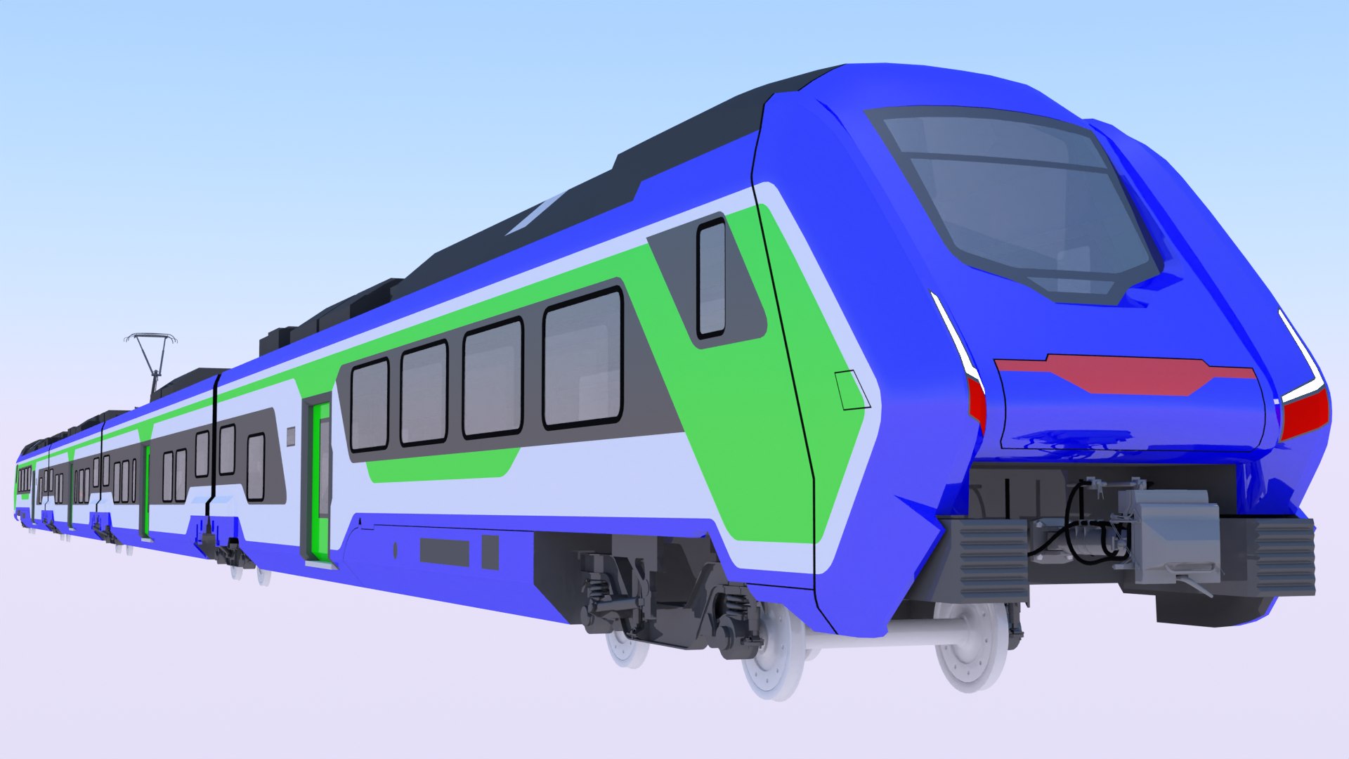 3D Hitachi HTR 412 Train Exterior - TurboSquid 2389740