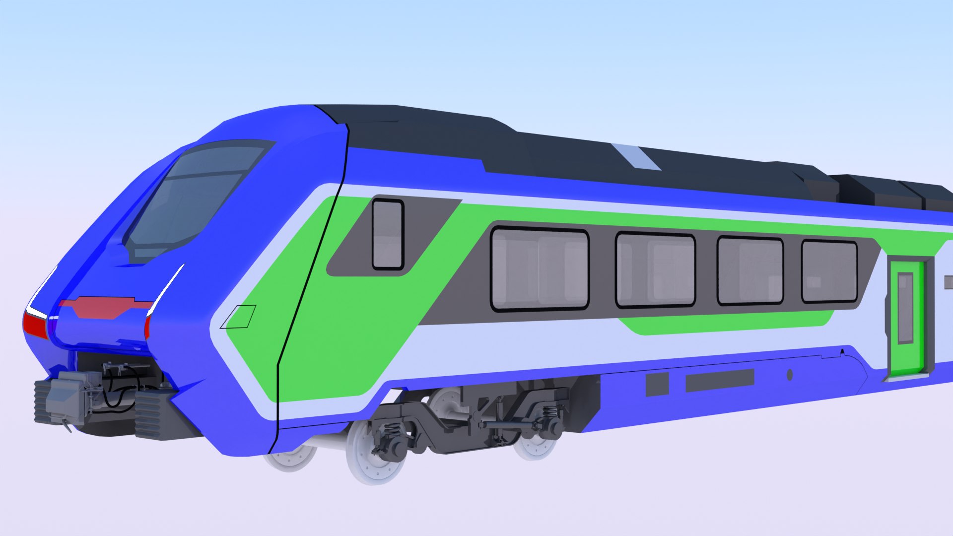 3D Hitachi HTR 412 Train Exterior - TurboSquid 2389740