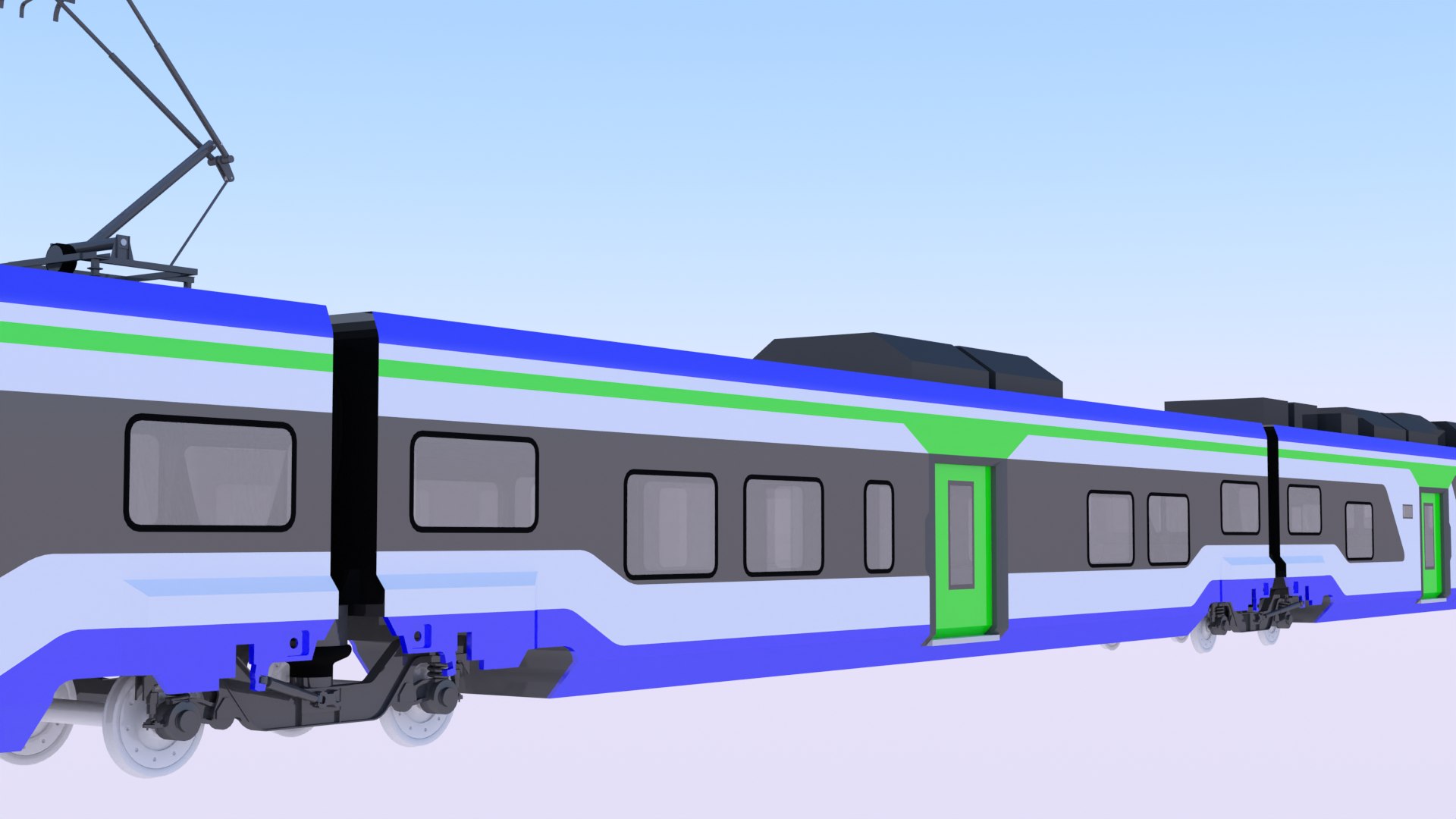 3D Hitachi HTR 412 Train Exterior - TurboSquid 2389740