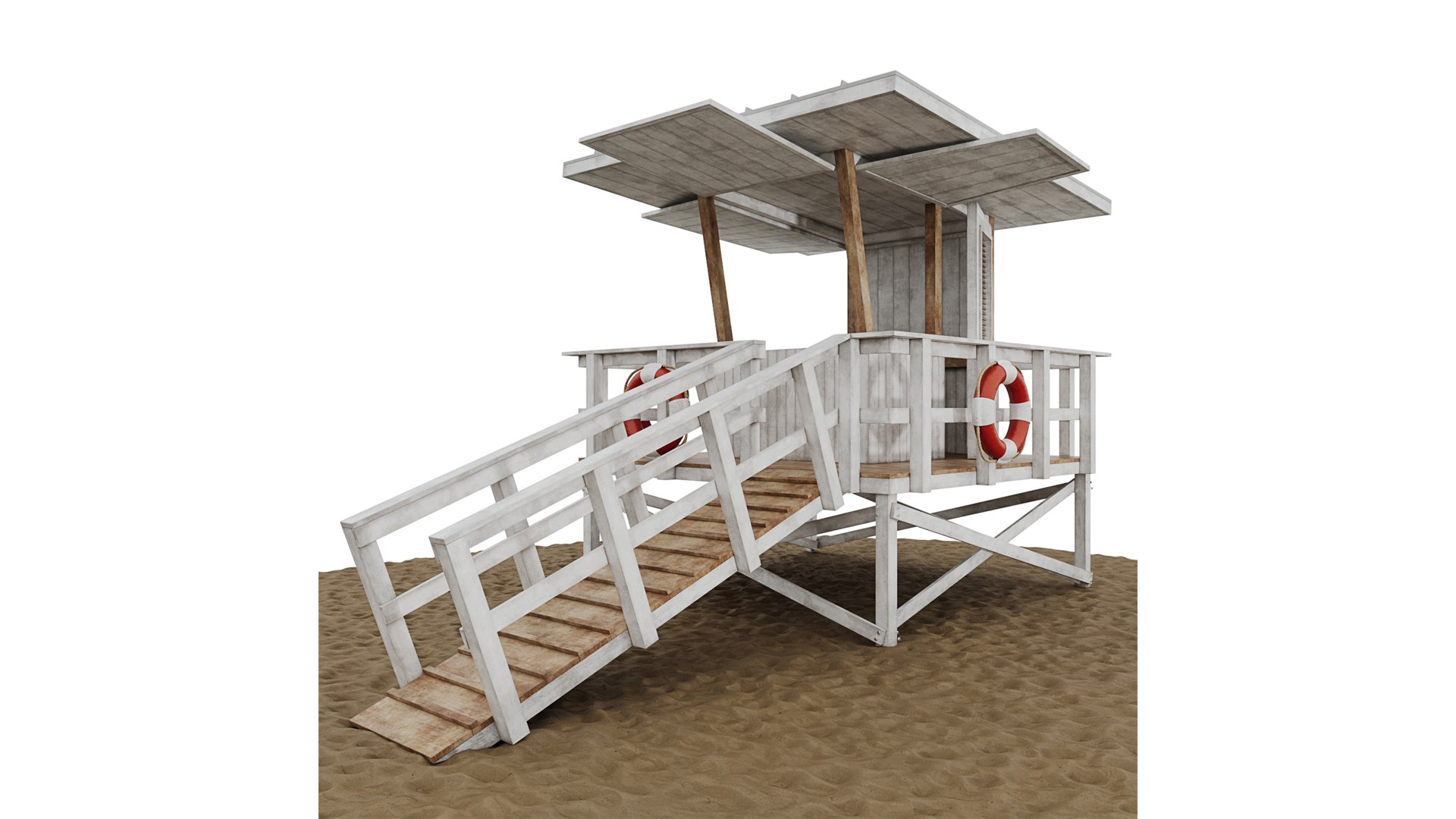 3D Rescue Tower 1 - TurboSquid 2125452