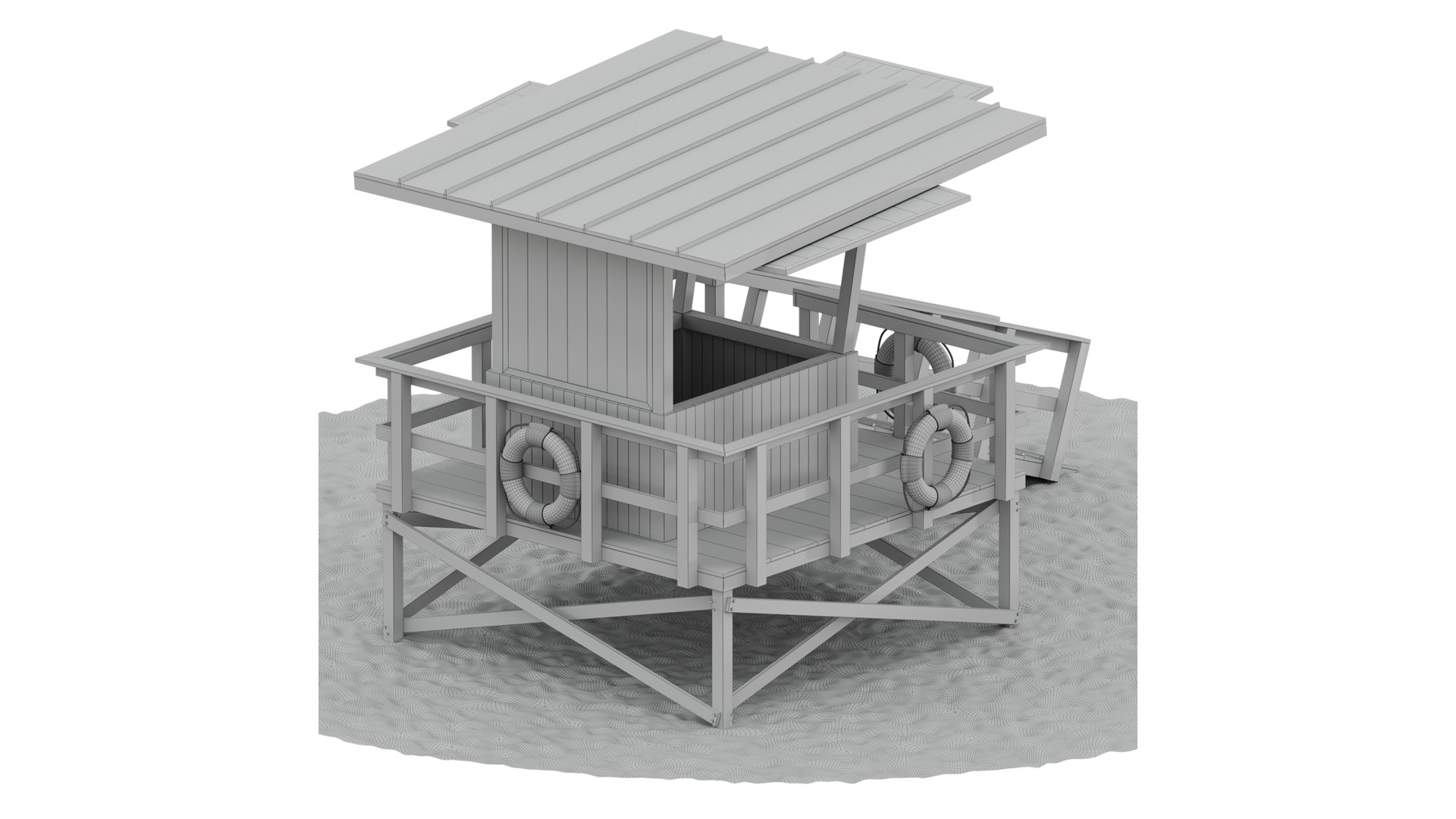 3D Rescue Tower 1 - TurboSquid 2125452