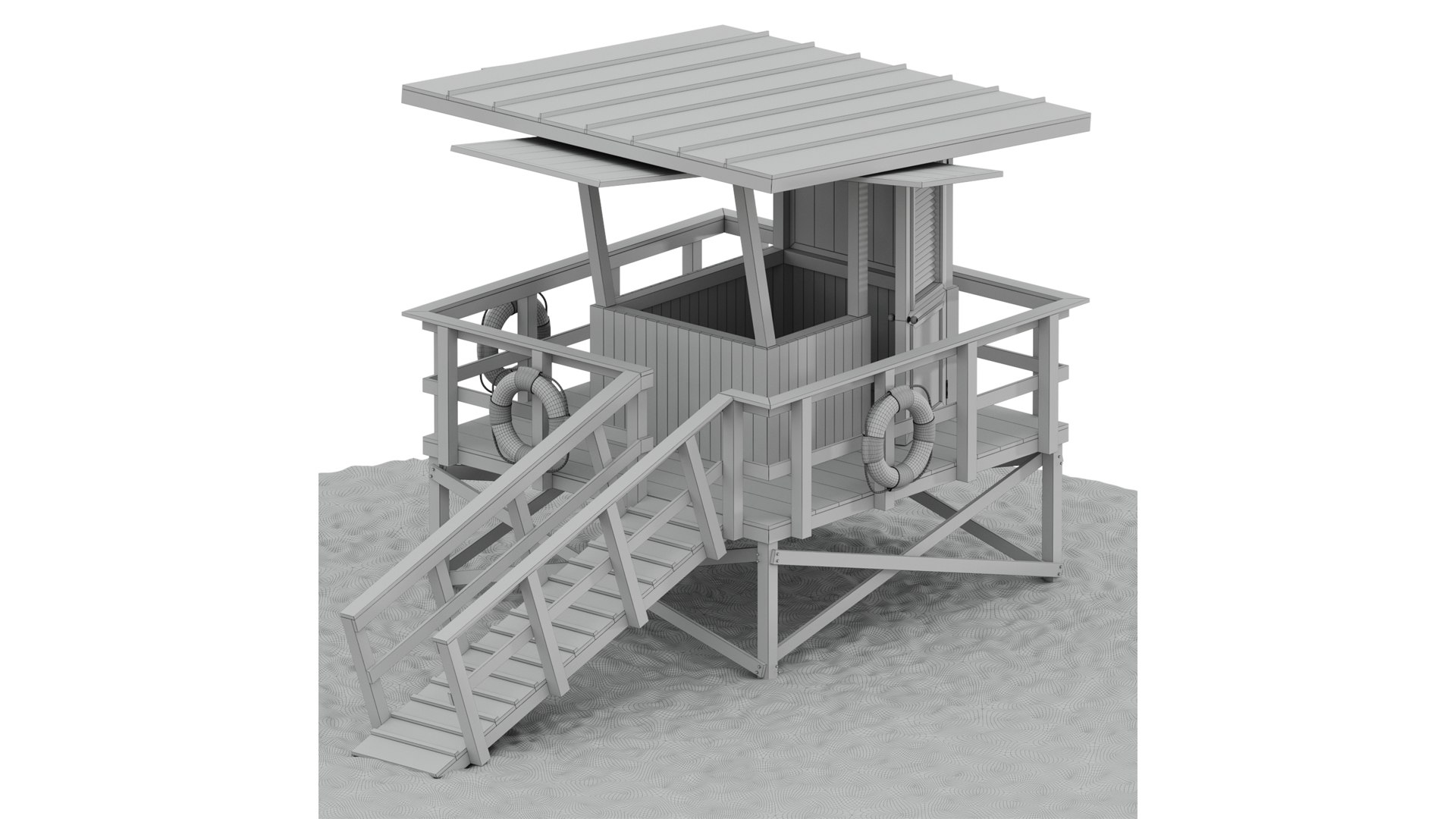 3D Rescue Tower 1 - TurboSquid 2125452