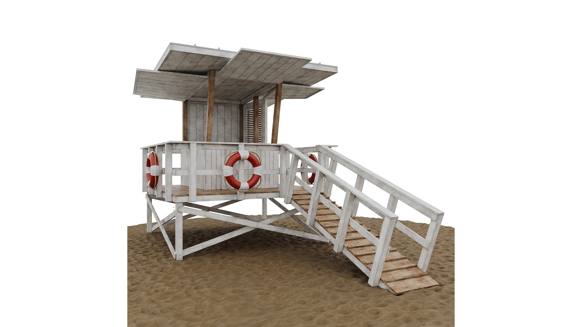 3D Rescue Tower 1 - TurboSquid 2125452