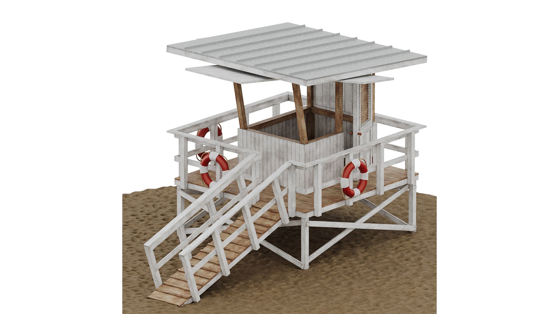 3D Rescue Tower 1 - TurboSquid 2125452