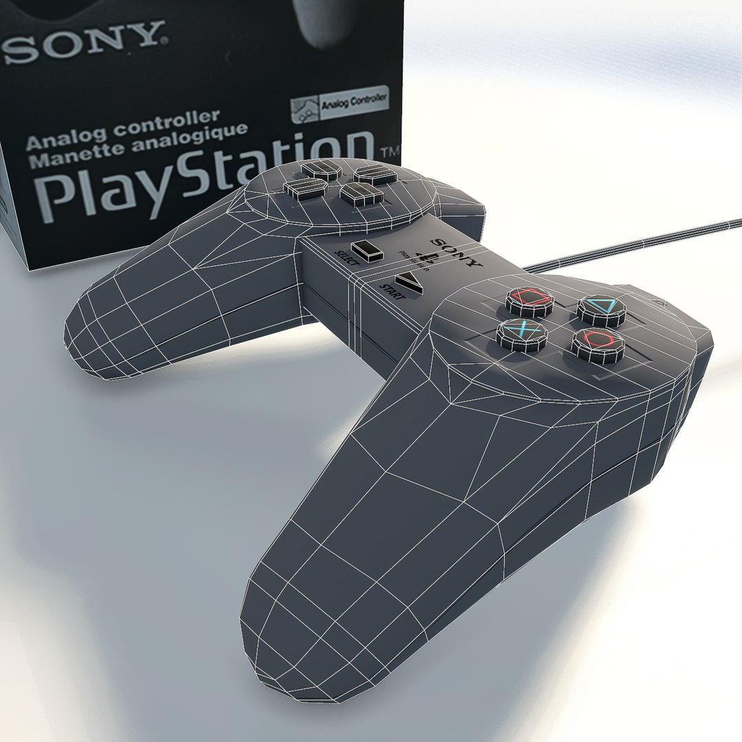 Ps1 Gamepad Box 3d Model