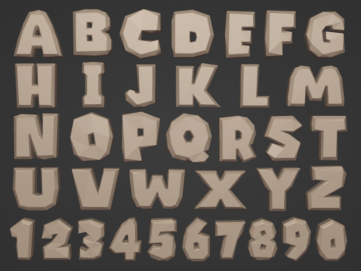 Alphabet Model - TurboSquid 2139919